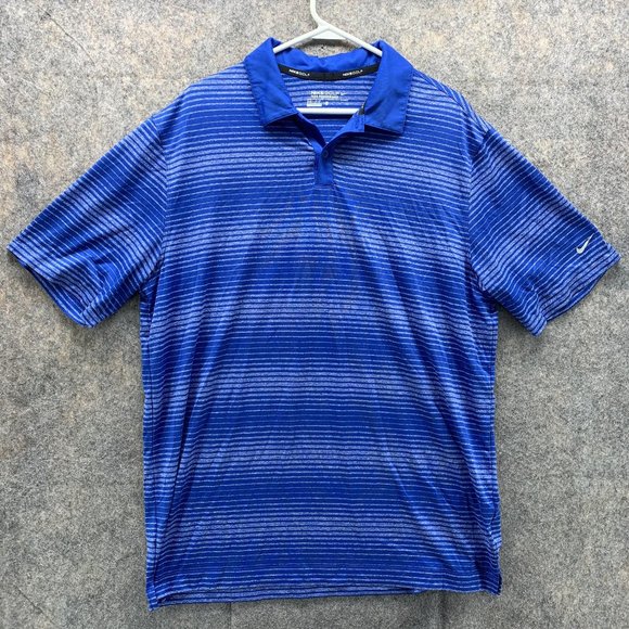 Nike | Shirts | Nike Polo Shirt Men Extra Large M Blue Outdoors ...